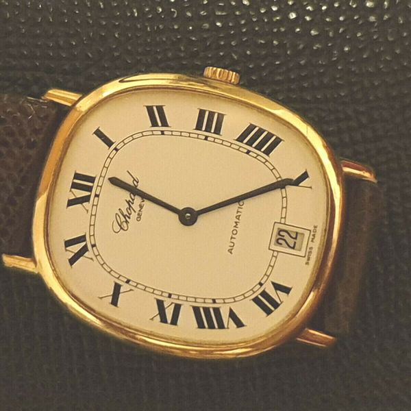 CHOPARD CLASSIC 18K GOLD ELLIPSE MEN'S WATCH; CAL 90 AUTOMATIC ...
