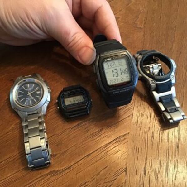 Casio Men Watch Lot Parts Repair MTP-3050 W-59 W-96H G-Shock MTG Band ...