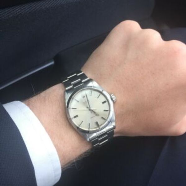 Rolex Oyster 6427 Engine Turned Bezel Silver Dial Precision | WatchCharts