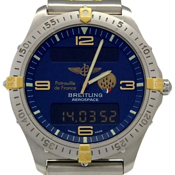 Domestic genuine BREITLING Aerospace F56062 Ti digital/analog quartz ...