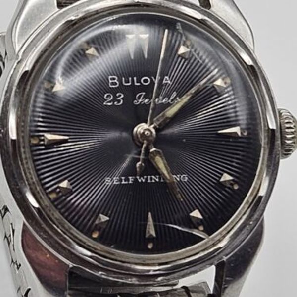 Bulova 1959 '23' Automatic watch 10BPAC 23j Black sunburst dial Special | WatchCharts Marketplace