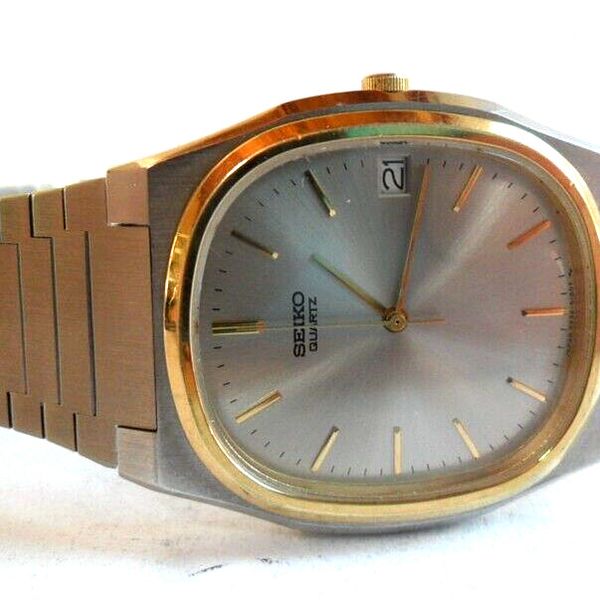 Vintage 1981 Men's Seiko Japan Quartz Dress Watch 5932-5119 Runs ...