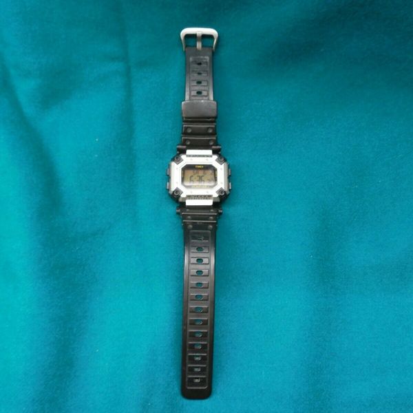 Vintage Rare Timex Humvee 745 Indiglo Digital Watch 200M Black Hummer ...