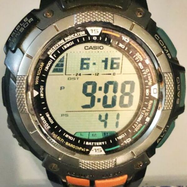 CASIO PROTREK PATHFINDER PAW-1100 Tough solar Triple sensor Men's | WatchCharts