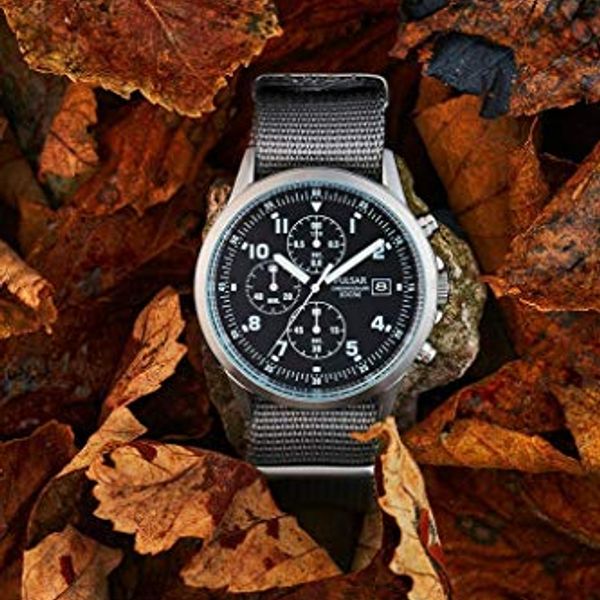 SEIKO PULSAR PM3129X1 Military Watch Seiko Pulsar Military Chronograph ...