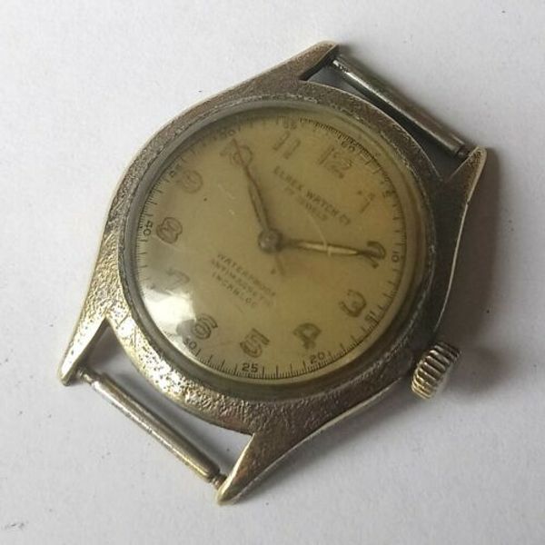 VINTAGE "ELREX" MECHANICAL WATCH 17 JEWELS MOVEMENT ANTIQUE WRISTWATCH ...