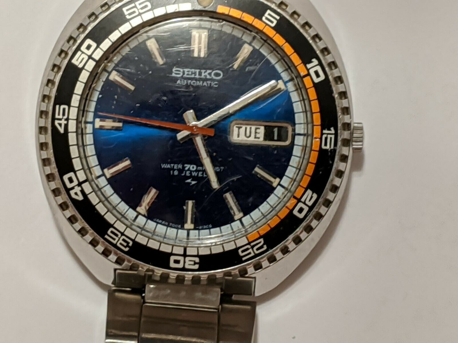 VINTAGE SEIKO JAPAN WATCH 7006-8130S 7006-8030 AUTOMATIC 19 JEWELS ...