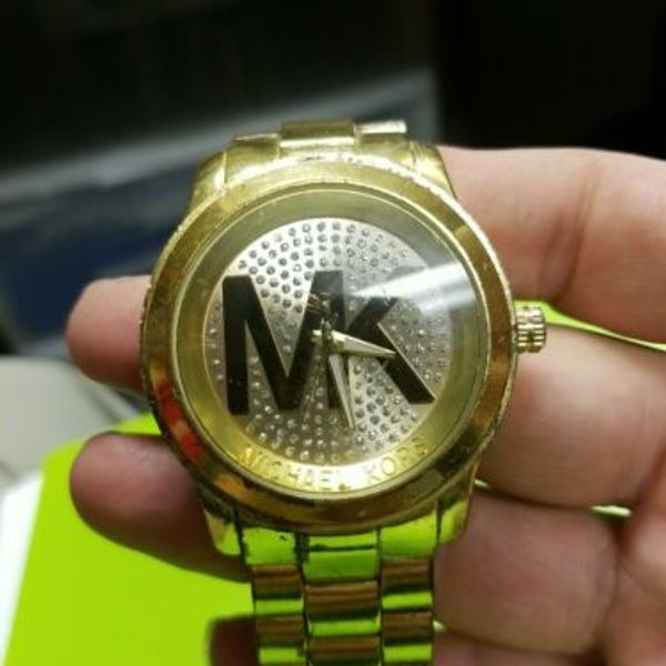 Michael Kors ~ Rose Gold ~ Crystals ~ MK-1126 Watch | WatchCharts ...