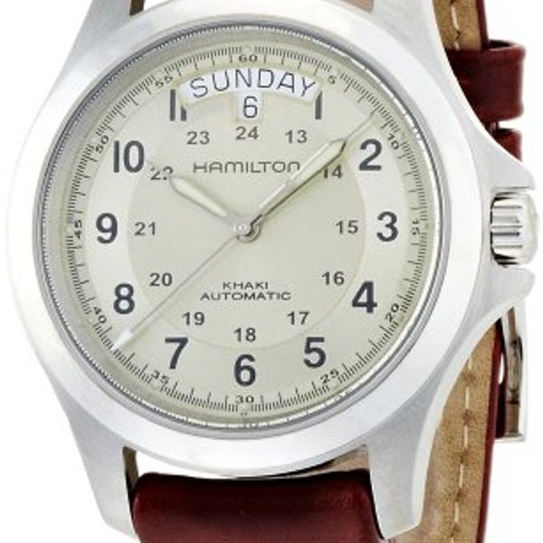 Hamilton Khaki Field King Automatic Beige Dial Mens Watch H64455523 ...