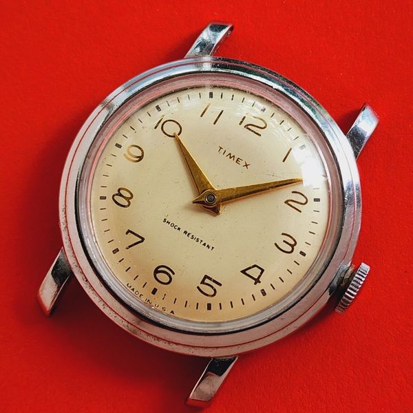 Timex Mechanical Watch Made In USA US Time 10L65 Movement Vintage For ...