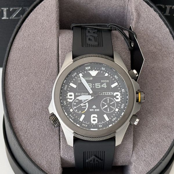 Citizen Promaster Land JV1007-07E Solar Menâ s Ana-digi Multi ...