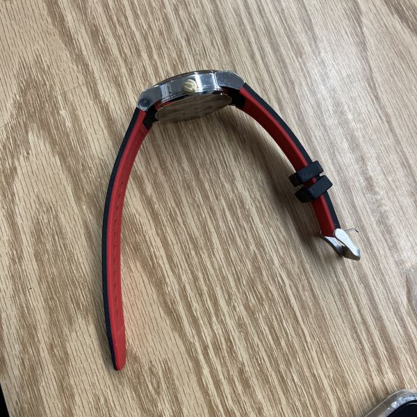 Men's Bulova Futuro Two-Tone IP Strap Watch with Black Dial (Model ...