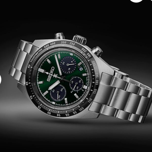 Seiko SSC933 Prospex Green Dial Speedtimer Solar Chronograph Watch 100m ...