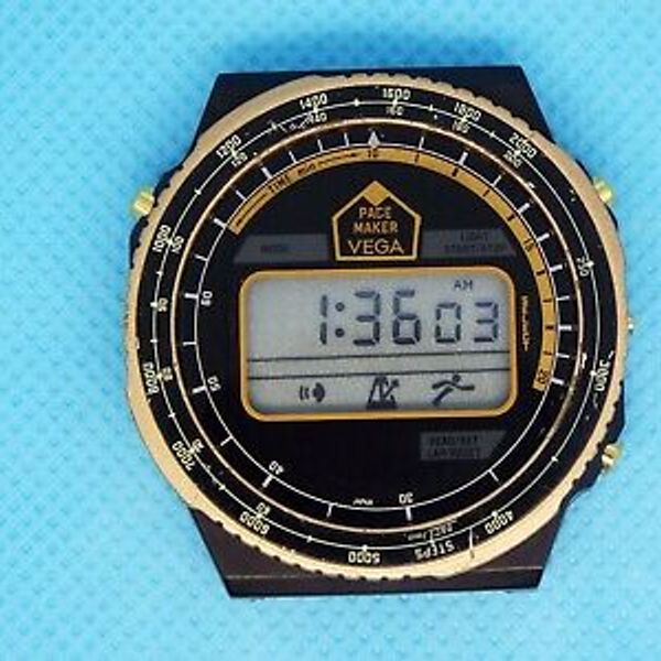 RARE CITIZEN VEGA PACE MAKER VINTAGE DIGITAL WATCH 391241 RETRO OLD ...