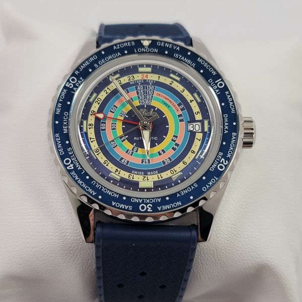 Mido Ocean Star Decompression Worldtimer Automatic Men's Watch ...