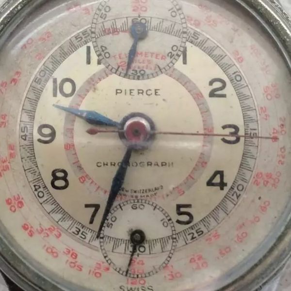 [WTS] RARE 1940s Triple-Signed Pierce Chronograph With Original Box and ...