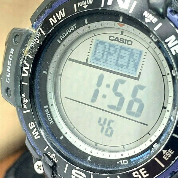 Casio Men's Watch 3439 Digital Triple Sensor LED SGW-1000 USED FOR ...