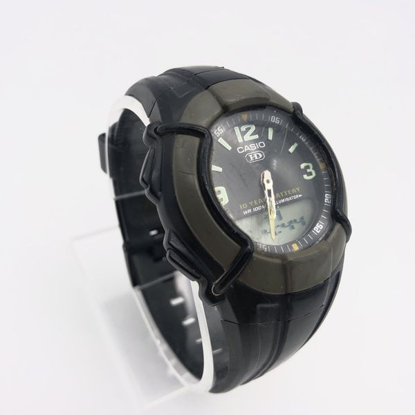 CASIO HD HDC-600 Mens 100m Analog Digital Alarm Chrono Watch Hours, New ...