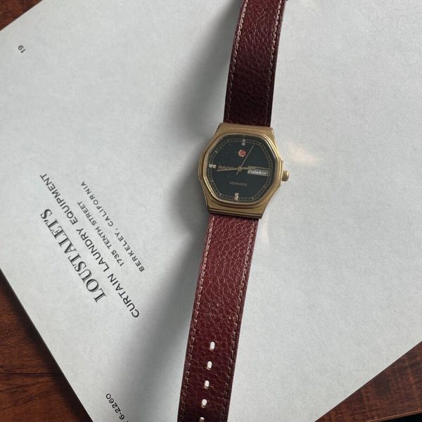 Rado Voyager Automatic Gold Toned Octagonal Case | WatchCharts Marketplace