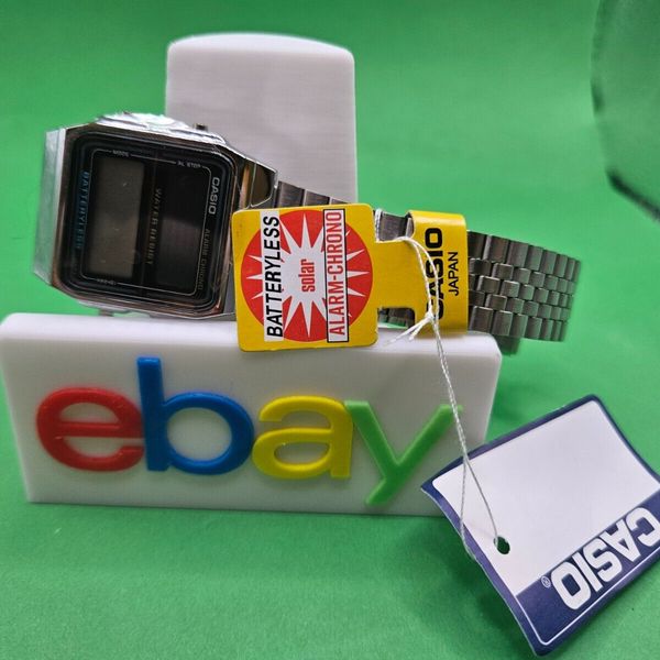 Vintage Casio 668 Al-180 Alarm Batteryless Digital Men's Watch Chrono ...