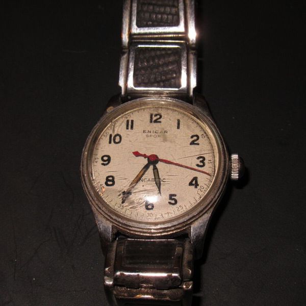 Rare Vintage Enicar Sport Incabloc Swiss Watch | WatchCharts Marketplace