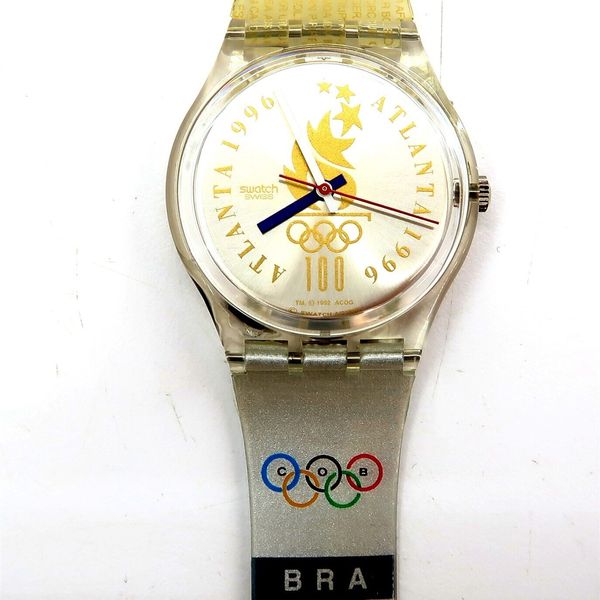 Swatch Watch BRAZIL GZ150R New Olympic Team 1996 NOS Special Edition ...