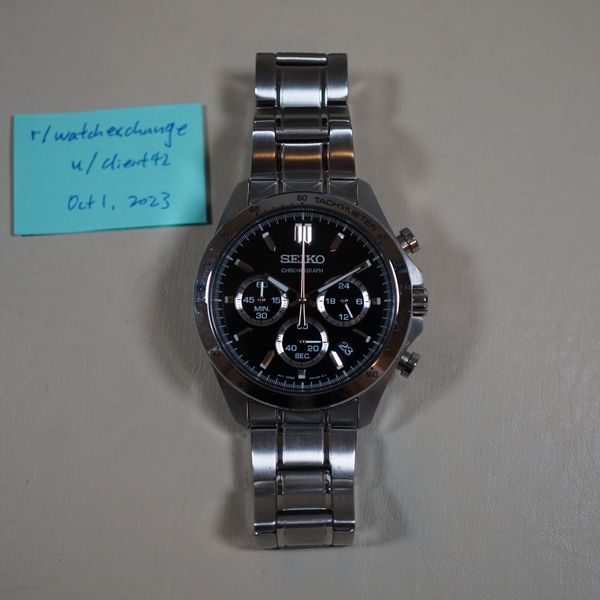 [WTS] Seiko Spirit SBTR013 8T63 Quartz Chronograph Black - $85 | WatchCharts Marketplace