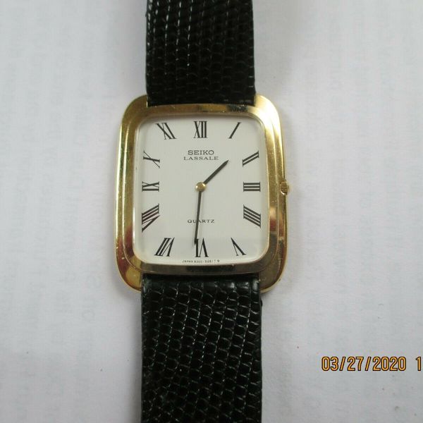 SEIKO LASSALE 9300-5008 QUARTZ ULTRA-THIN GENTS / SUPER TIMEPIECE | WatchCharts Marketplace