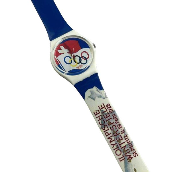 Swatch Gent Special Olympic ST. Moritz Quartz Unisex 34mm Vintage Swiss ...