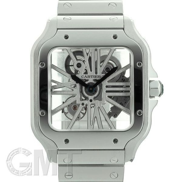 Santos de Cartier skeleton WHSA0007 CARTIER used men's watch free ...