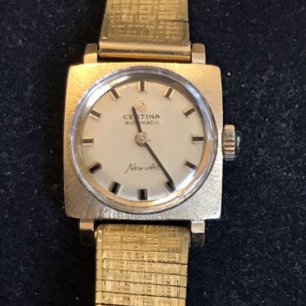 Vintage 1960s Certina New Art Ladies 17j Swiss Wristwatch, Square Running | WatchCharts Marketplace