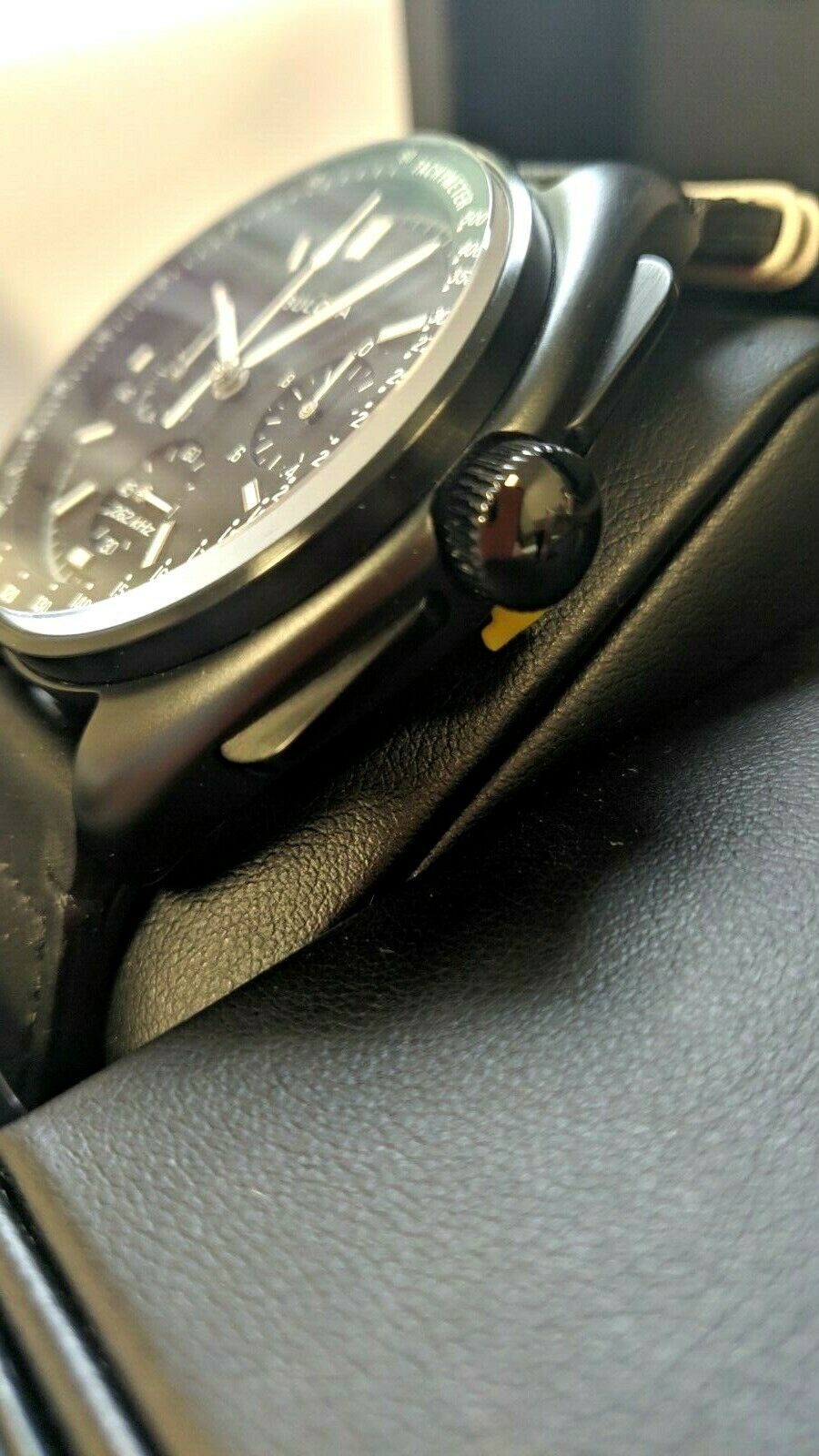 NEW BULOVA LUNAR PILOT SPECIAL EDITION MOON WATCH CASE BLACK PVD CASE ...