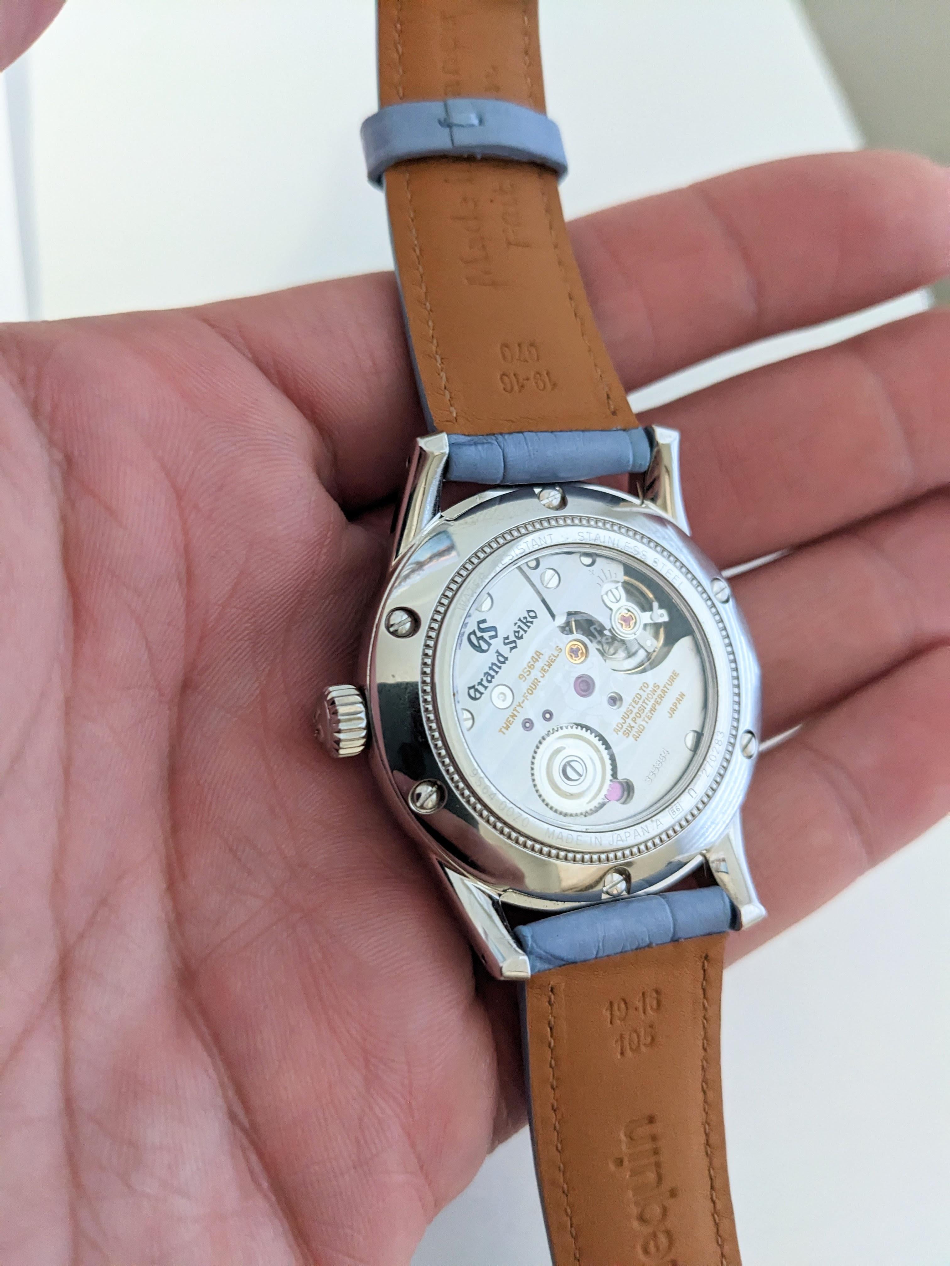 [WTS] Grand Seiko SBGW281 - PRICE REDUCED - Textured Champagne Dial - Extra Strap | WatchCharts ...