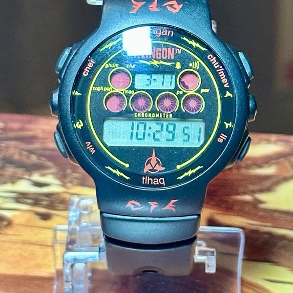 Vintage Rare Timex Star Trek - The Next Generation Klingon Digital ...