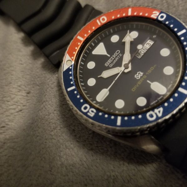 VTG 1980 Seiko 7548-700F Mens Quartz 150m Pepsi Divers Watch original ...