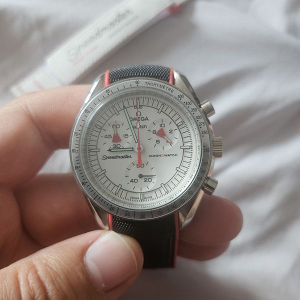 OMEGA x Swatch Speedmaster Moonswatch Mod Men's Excellent Condition ...