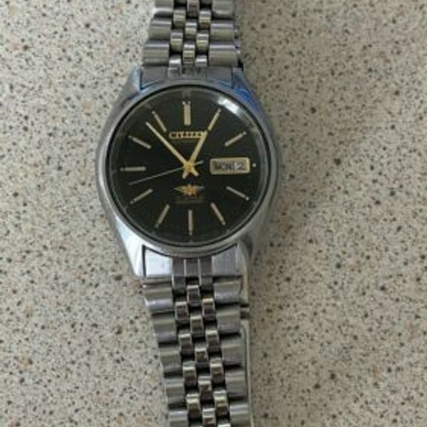 Vintage Citizen Automatic 4-039181 HST 21 Jewels Black Dial Day/Date Gents Watch | WatchCharts ...