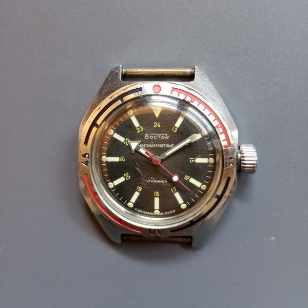 Vintage Russian (USSR) Vostok Amfibia watch, cal. 2409, 17J, hand ...
