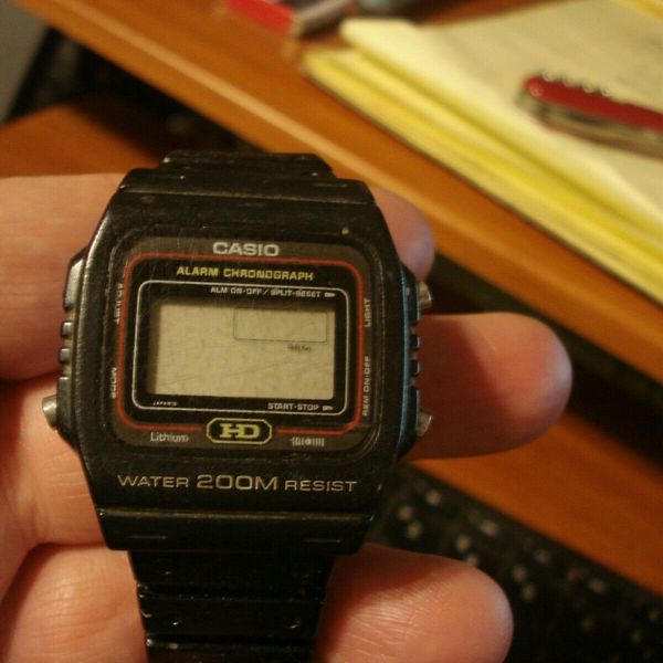 VINTAGE MEN'S CASIO DW-260 ALARM CHRONOGRAPH 200M DIGITAL WATCH ...