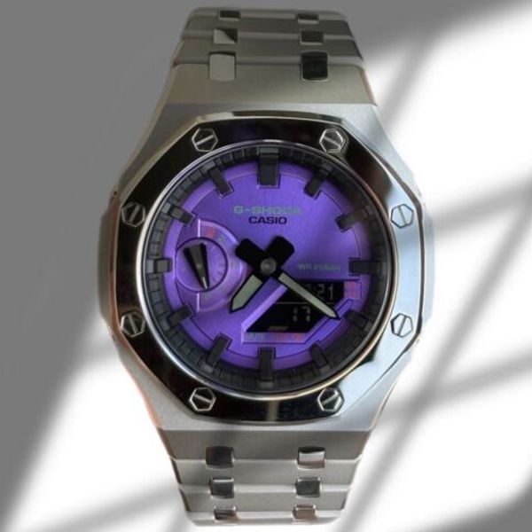 Purple Audemars Piguet Royal Oak Inspire Custom Casio GA2100 G-Shock ...