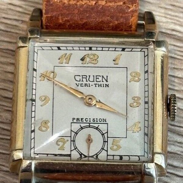 Vintage 1950s Gruen veri thin watch. Running | WatchCharts Marketplace
