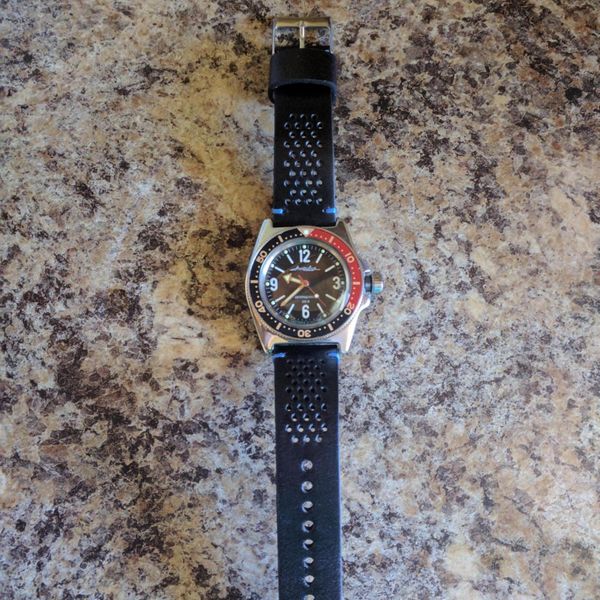 Modded Vostok 110 with 3,6,9,12 dial and seiko pepsi bezel ...