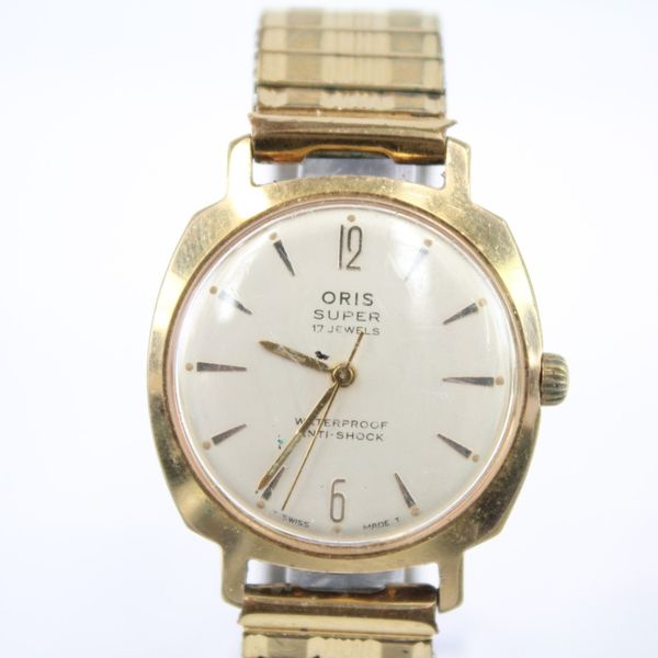 Mens Vintage Oris Super Gold Tone Watch Hand Wind Working | WatchCharts ...