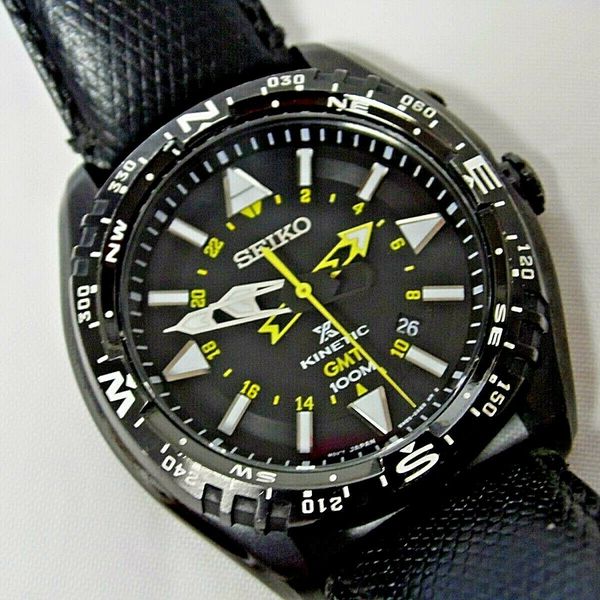 Seiko GMT Kinetic Men's Watch 5M85-0AE0 | WatchCharts Marketplace