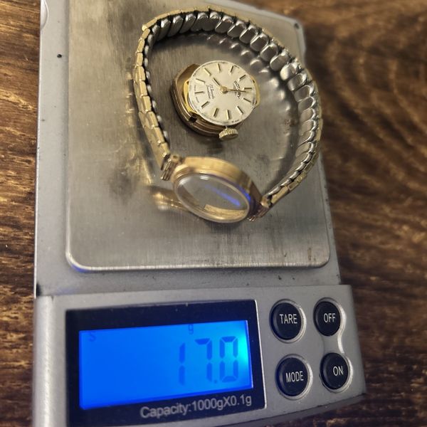 vintage 9ct gold ladies rotary watch STRAP is 1/10 Rolled Gold ...