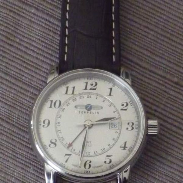 Brand New Graf Zeppelin Dual Time GMT Watch #7642-5 | WatchCharts ...