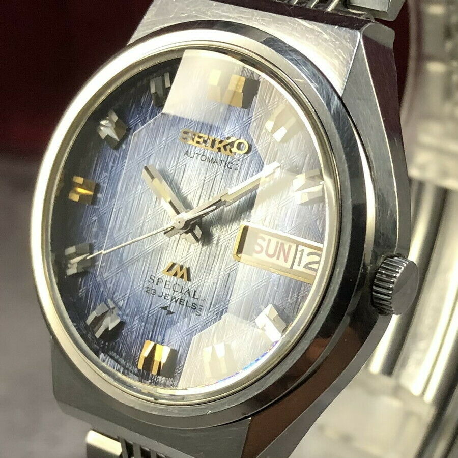 Vintage 1973 SEIKO LORD MATIC SPECIAL LM 5216-6030 Cut Glass 23J ...