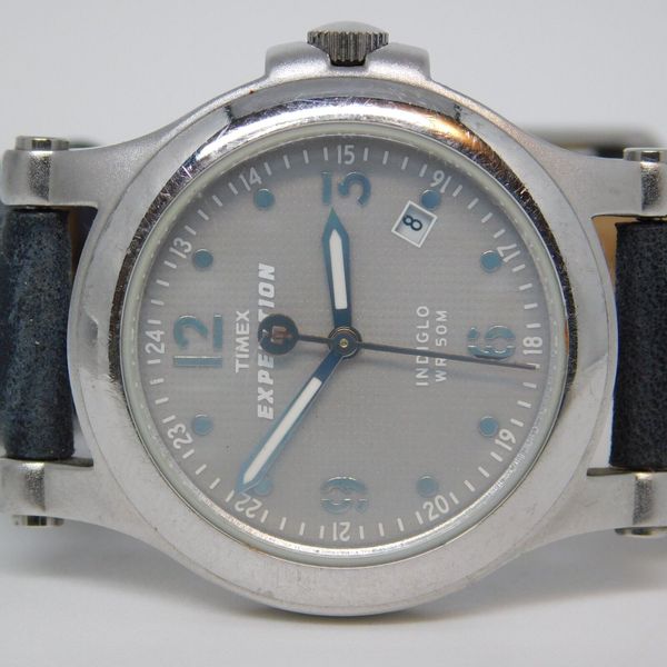 Timex Expedition Indiglo Genuine Leather Quartz Analog Women's Watch ...