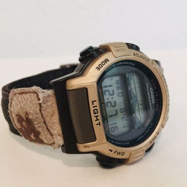 VINTAGE CASIO FT-200 FORESTER FISH IN TIME WRIST WATCH 1879 FT200 ...