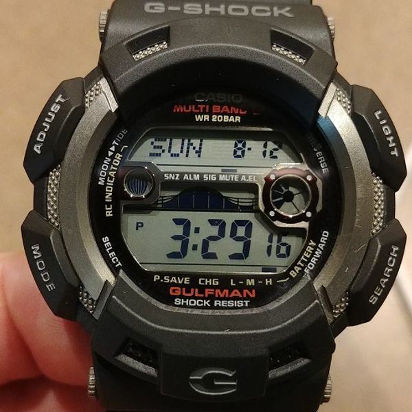 FS - Casio G Shock Gulfman GW9110-1WC - Titanium, Atomic Time, Tide ...